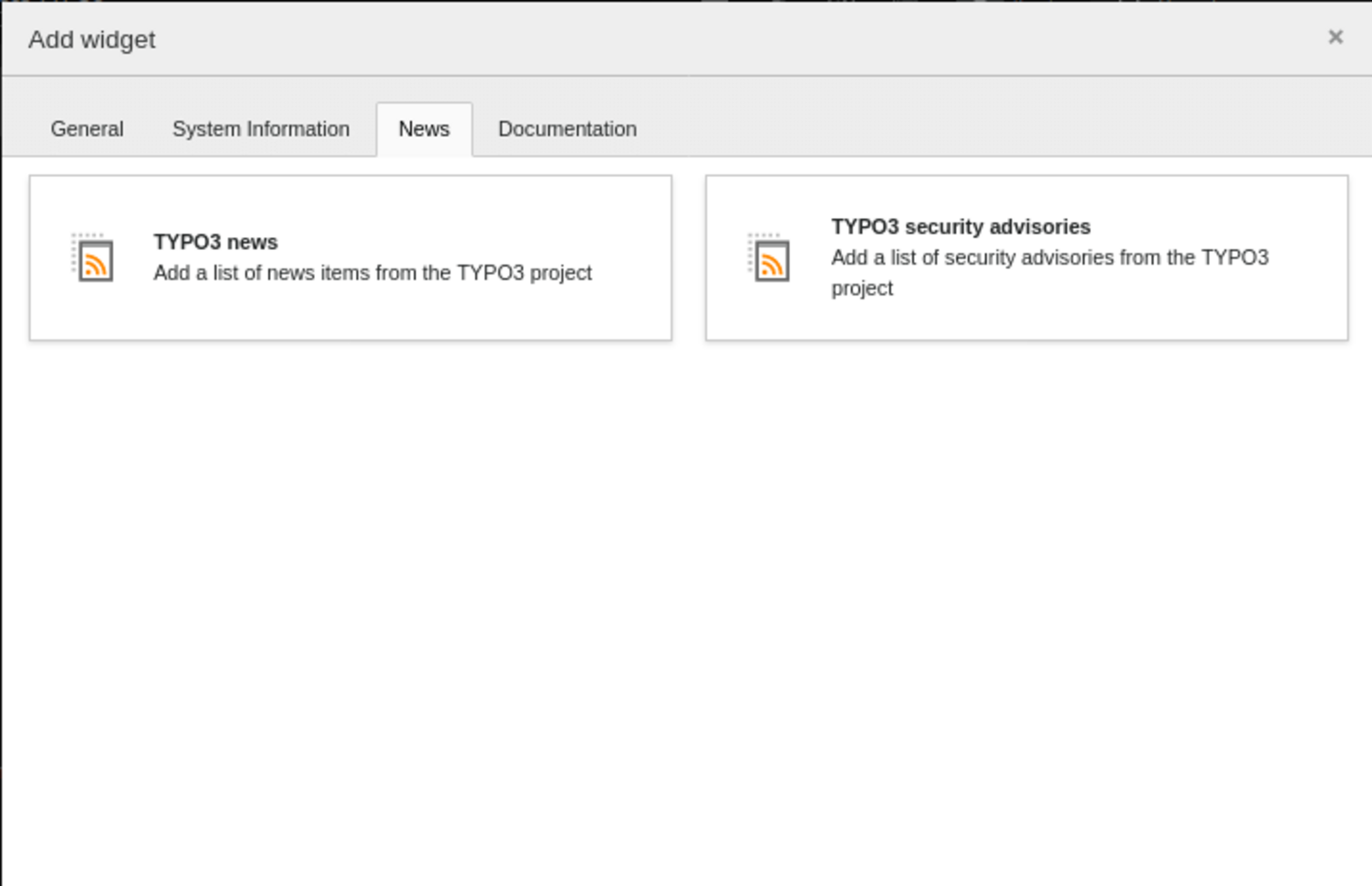 The TYPO3 dashboard—how to add your own widgets