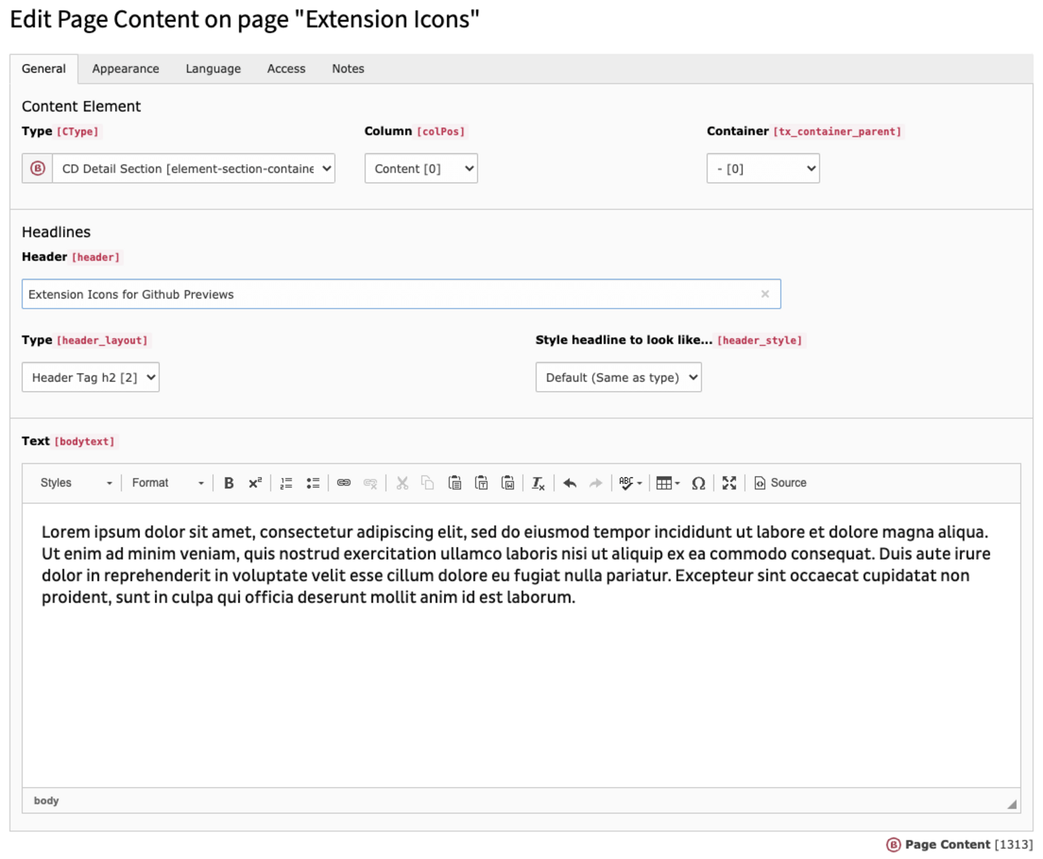 How to implement complex page layouts and substructures in TYPO3