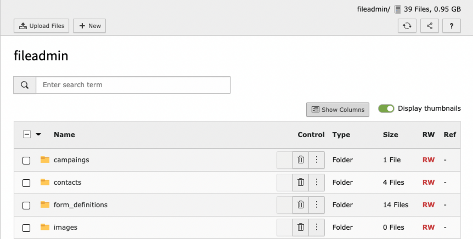 Manage displayed columns in List and File List View in TYPO3 v11